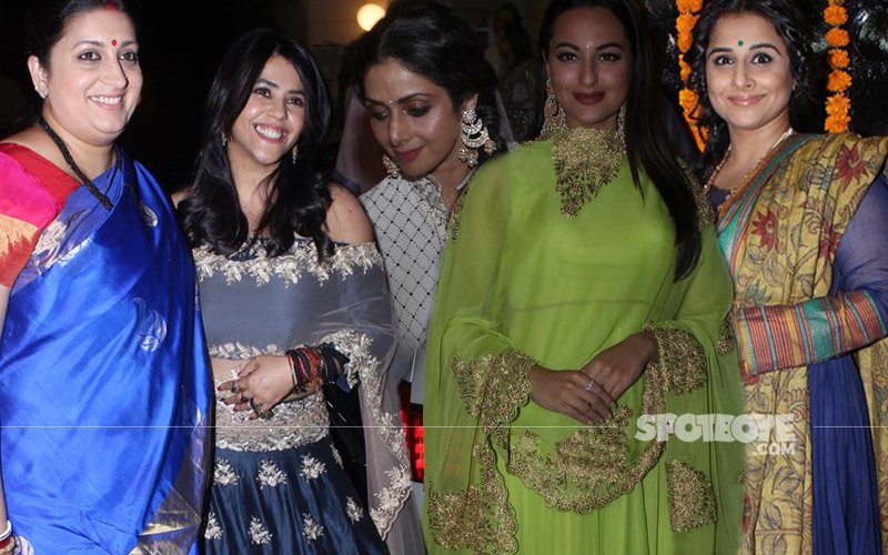 Smiti Irani, Sridevi, Sonakshi Sinha, Vidya Balan at Ekta Kapoor's ...