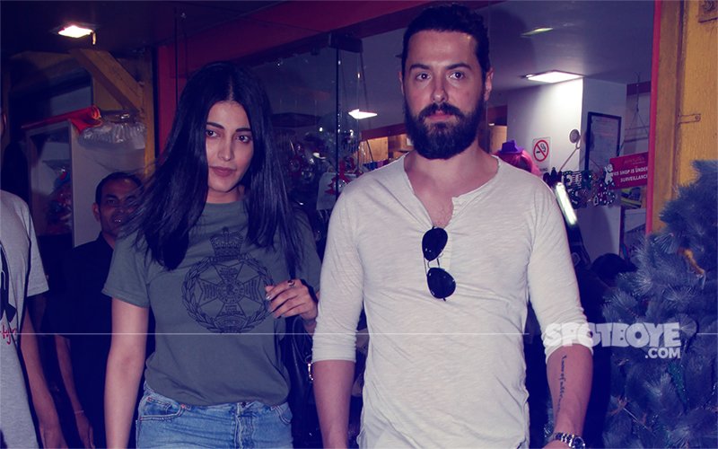 Shruti Haasan Enjoys Night Out With Boyfriend Michael Corsale