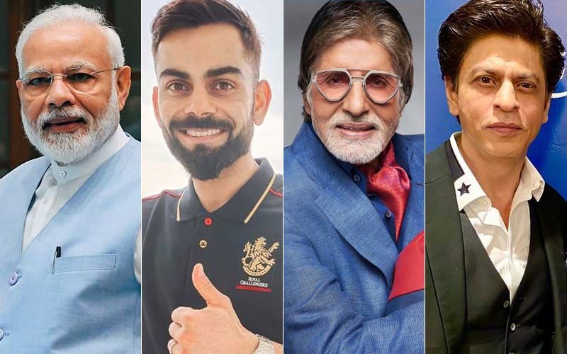 PM Narendra Modi, Cricketer Virat Kohli, Superstars Amitabh Bachchan ... PM Narendra Modi, Cricketer Virat Kohli, Superstars Amitabh Bachchan ...